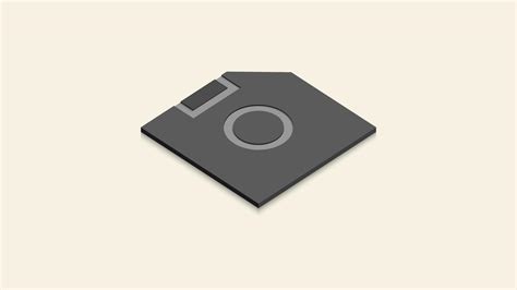 Vector Graphic Of Isometric Floppy Disk Using Black Grey And Blue Color Scheme Perfect For