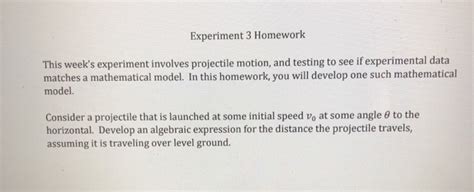 solved experiment 3 homework this week s experiment involves