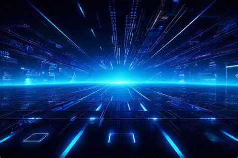 The Generative Ai Technology Particle Abstract Background Premium Ai Generated Image