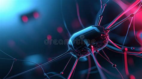 Abstract Representation Of Interconnected Neural Networks Stock