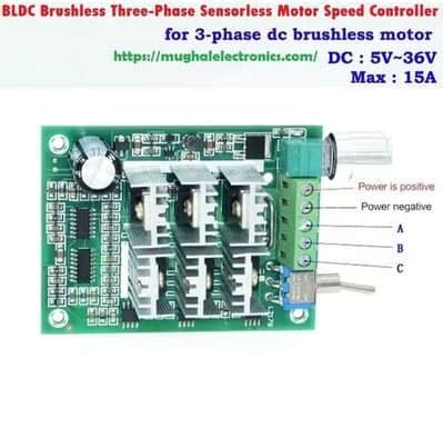 Brushless PWM Three Phase Sensorless BLDC Motor Speed Controller Other Home Appliances