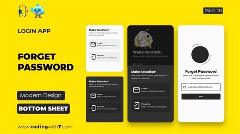 How To Reset Password Screen In Flutter Ui Code Coding With T