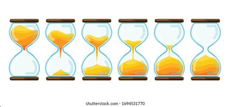 Hourglass Animation Cartoon Sandglass Key Loading Stock Vector Royalty Free 2273845527