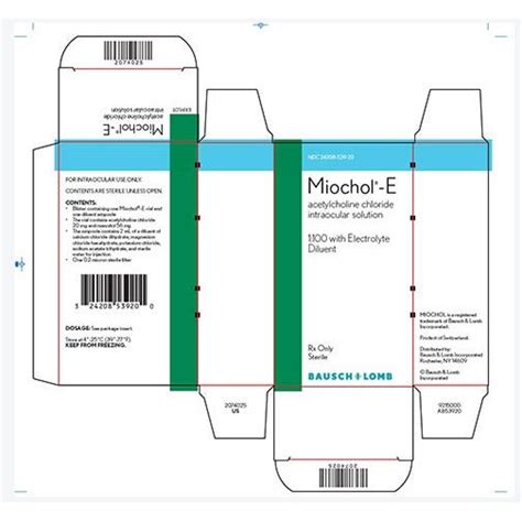 Miochol® E Intraocular Solution 1100 Ace Southern
