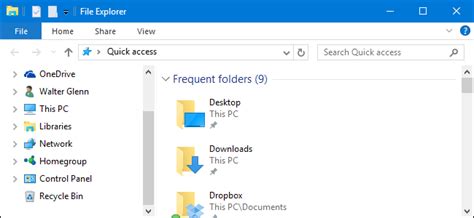 How To Show The Control Panel And Recycle Bin In The Windows File