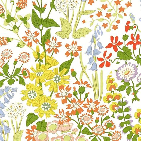 Nymph Floral Fabric Indigo Floral Fabric Floral Fabric Pattern