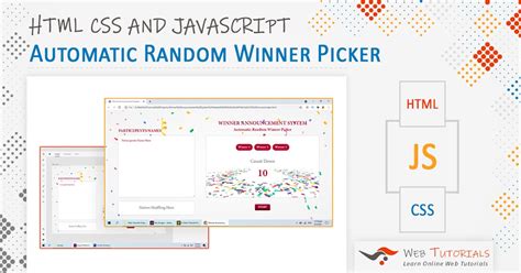 Random Winner Picker System In JavaScript