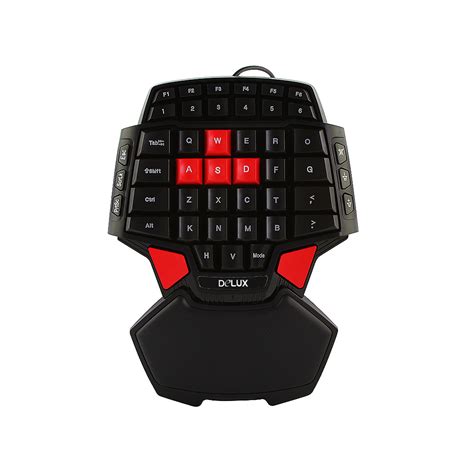 Delux Wired Mouse And Keyboard Combos Single Hand Grandado