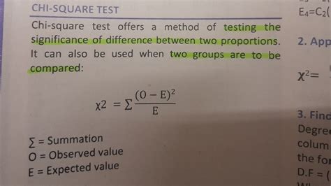 Chi Square Test Chs Youtube