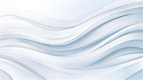 Abstract White Waves Create A Serene And Flowing Visual Effect Ai