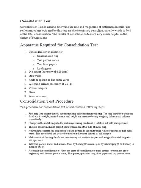 Consolidation Test 6 Lab Pdf Applied And Interdisciplinary Physics