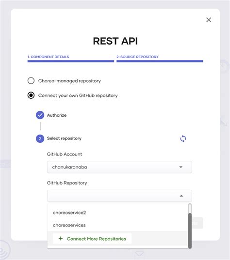 Choreo How To Connect Your Own Github Repository Stack Overflow