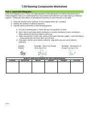 Lewis Dot Diagrams And Naming Compounds A Complete Guide Course Hero