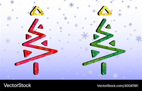 Christmas Trees 8 Royalty Free Vector Image Vectorstock