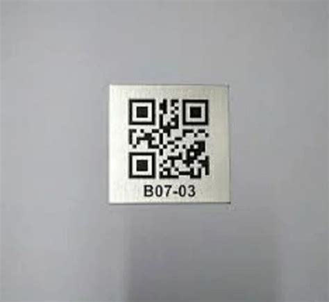 Qr Code Metal Tags At Piece Metal Labels In Vasai ID