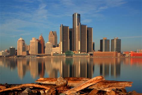 Detroit Skyline Painting At Explore Collection Of
