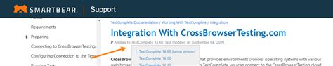Integration With Bitbar Testcomplete Documentation