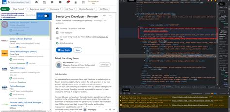 selenium using python issue retrieving all elements on a website