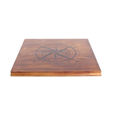 Supply Reclaimed Wood Cafe Compass Pattern Restaurant Table Top