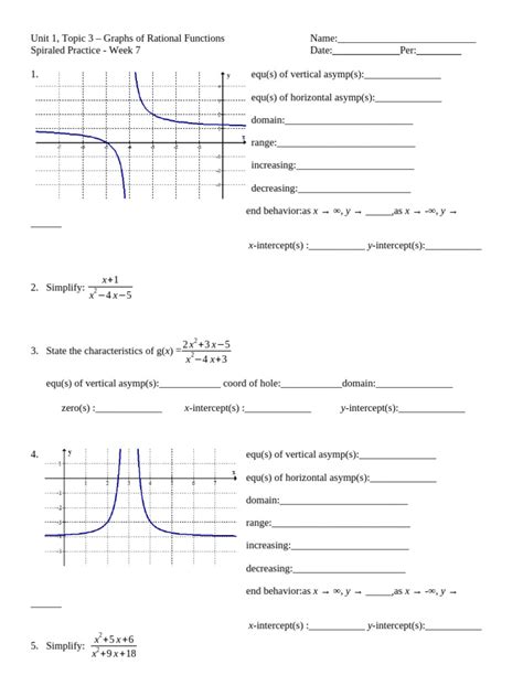 Spiraled Practice Week 7 Pdf Mathematical Relations