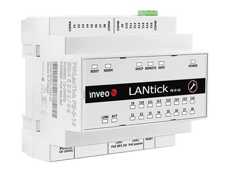 16 digital inputs control via lan creating control systems and smarthome