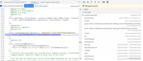 angular unit testing framework karma jasmine has setup and class setup