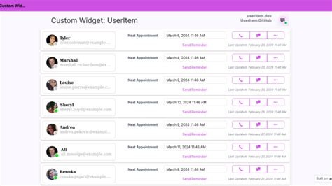 Useritem Custom Widget Appsmith Community Portal