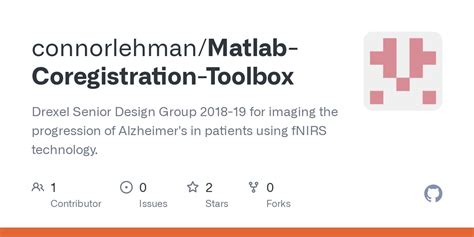 github connorlehman matlab coregistration toolbox drexel senior