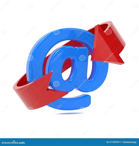 Email Icon With Red Arrow Stock Illustration Illustration Of Circle
