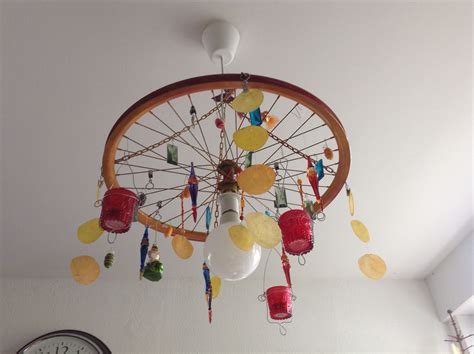 Fahrradfelge Als Lampe Kreative Wohnidee