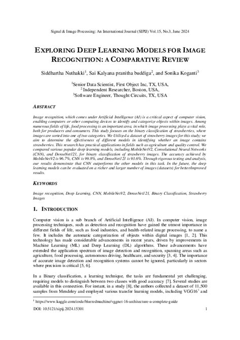 pdf exploring deep learning models for image recognition a