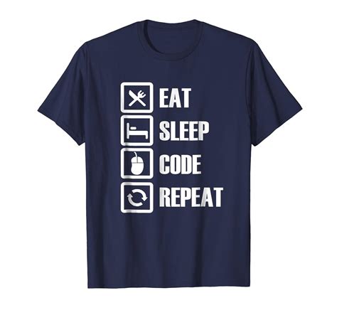 Eat Sleep Code Repeat Coder Programer T Shirt Funny LVS Loveshirt