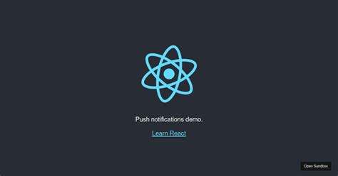Seladirdemo Webpush React Codesandbox
