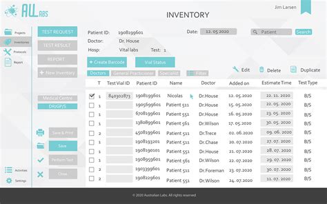 user interface database design behance