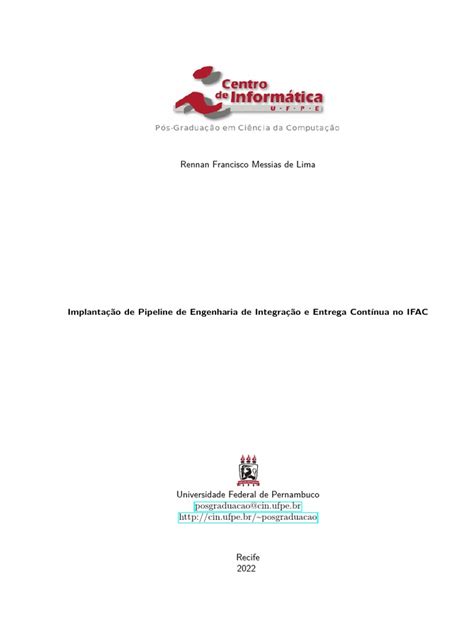 Implementação De Pipeline De Engenharia De Integração E Entrega
