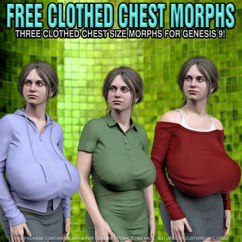 Clothed Chest Morphs For Genesis 9 Free Daz Content By Heviestate3d