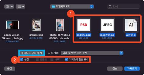 Adobe 일러스트레이터 파일 가져오기 및 포함하기
