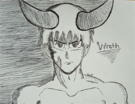 I Had A Cross Hatching Art Project So I Drew This R Animeart