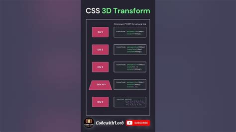 3d css transition property for website to look interactive shorts