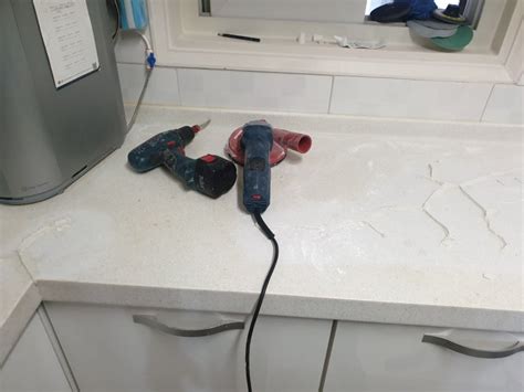 구미 씽크대 상판 보수 인조 대리석 크랙 네이버 블로그