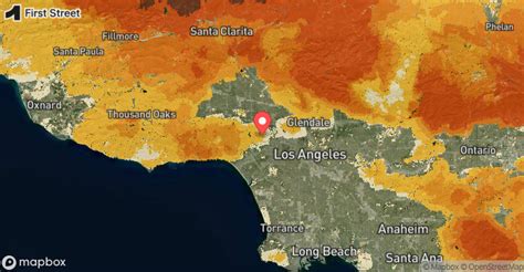 Los Angeles Ca Wildfire Map And Climate Risk Report First Street