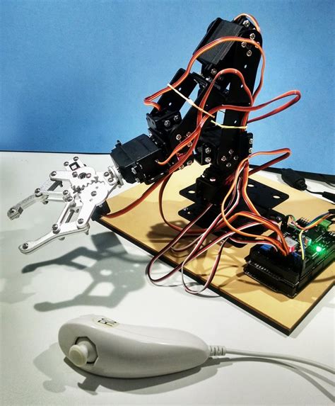 Nunchuk Controlled Robotic Arm With Arduino 14 Steps With Pictures