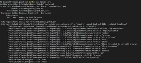 Jekyll Cant Run Bundle Exec Command Ruby Seems Unable To Find Gem