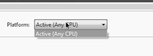 Change Target CPU Settings In Visual Studio Express Stack Overflow