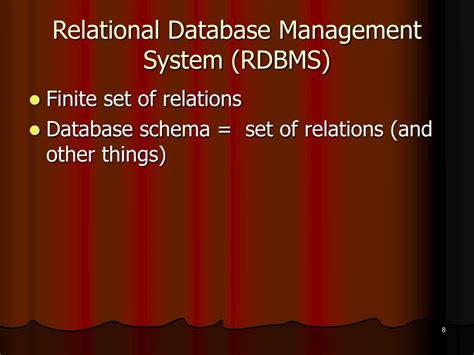 Ppt Basic Definitions Relational Database Concepts Relational