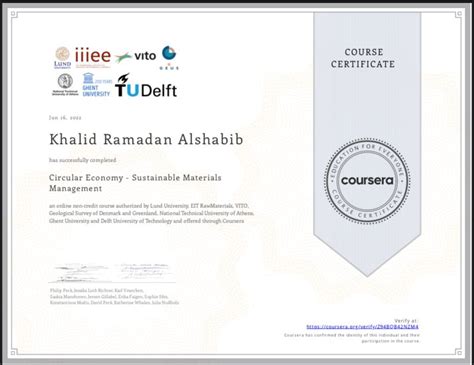 Khalid Alshabib Fe® On Linkedin Circulareconomy Environment Coursera