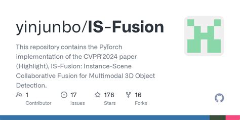 Github Yinjunbois Fusion This Repository Contains The Pytorch Implementation Of The Cvpr