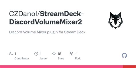 Issues CZDanol StreamDeck DiscordVolumeMixer2 GitHub