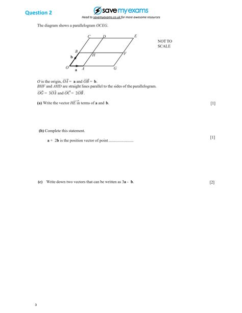 Solution Igcse Math Cie Exam Vectors And Transformations Question