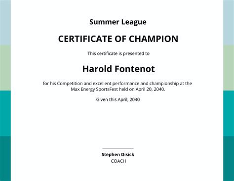 Free Champion Certificate Of Winning Competition Template To Edit Online Free Champion Certificate Of Winning Competition Template To Edit Online